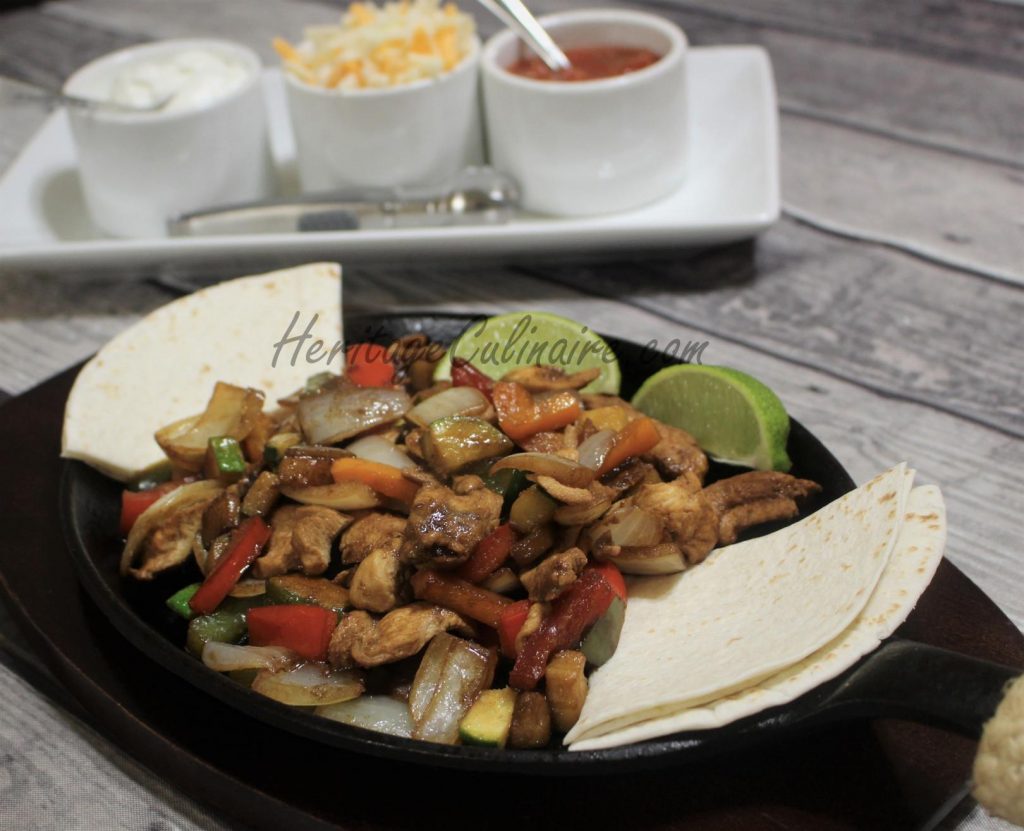 Fajitas au poulet - Héritage Culinaire